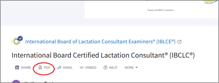 How to Use IBLCE’s Online Systems – IBCLC Commission